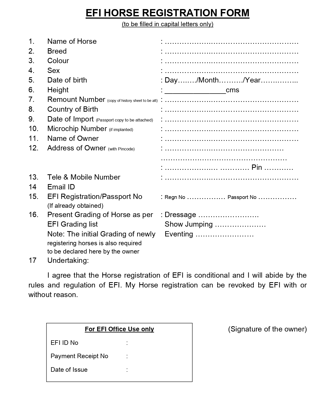 Equestrian Fedration of India